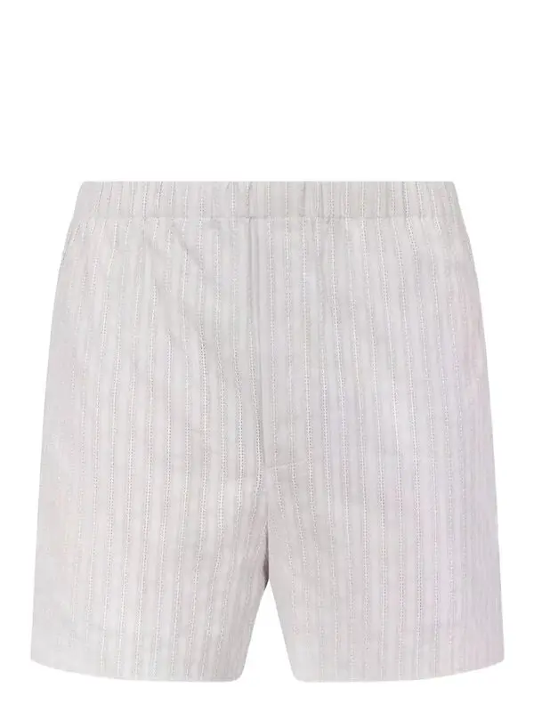 LUDOVIC DE SAINT SERNIN Striped Shorts - Neutrals