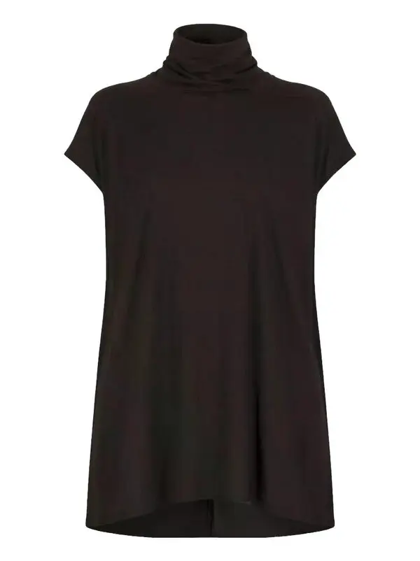 Rick Owens Roll-neck Top - Black