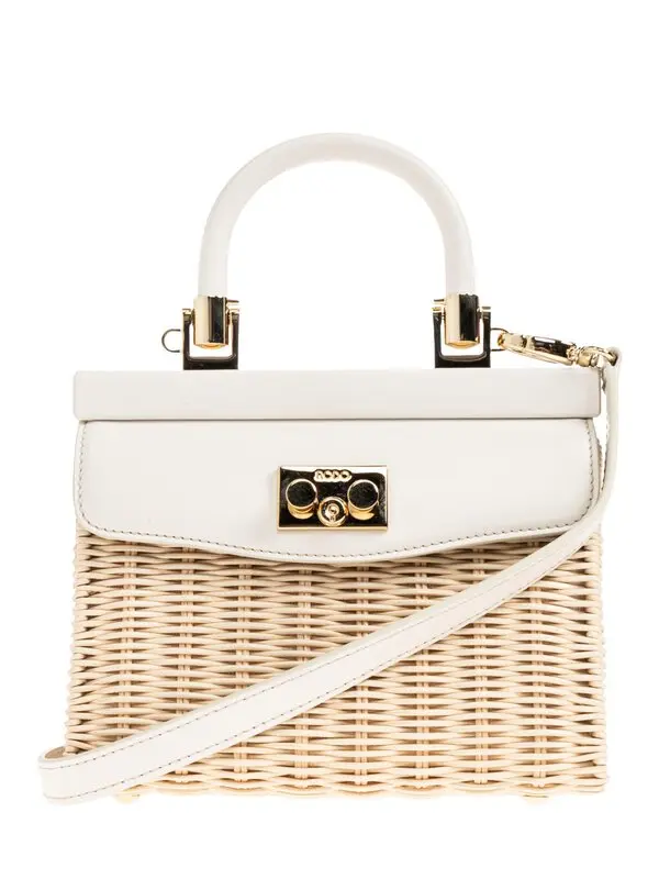 Rodo Geometric Trunk Handbag - White