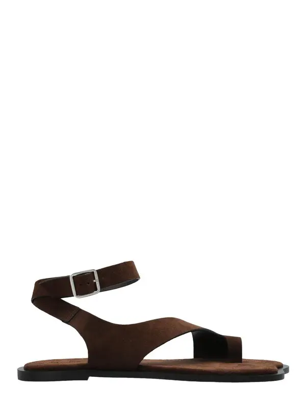 ALOHAS Honu Leather Sandals - Brown