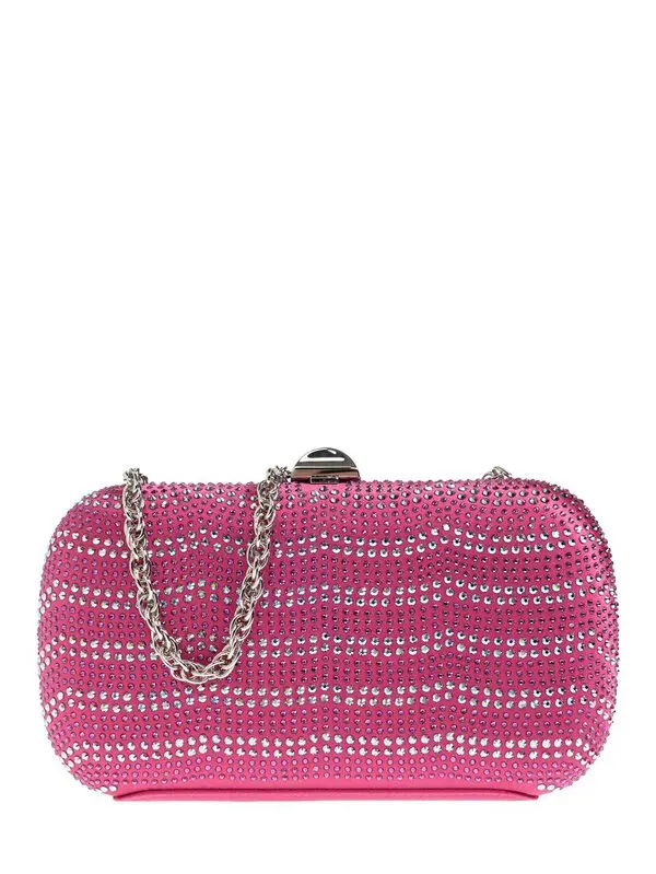 Rodo Clutch Bag With Cubic Zirconia - Pink
