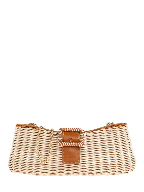 Rodo Logo Clutch Bag - Beige