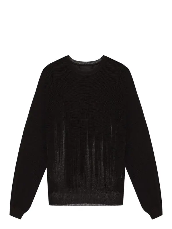 Issey Miyake Crew Neck Knit Sweater - Brown