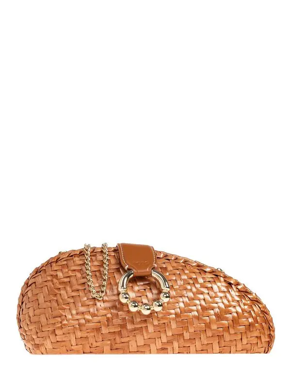 Rodo Logo Clutch Bag - Brown