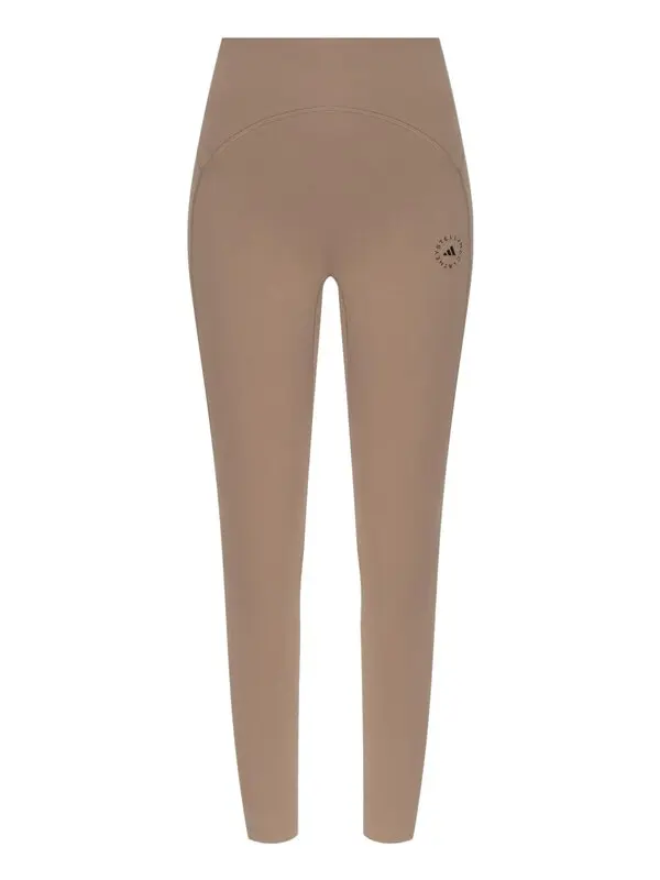 Adidas By Stella McCartney Training Leggings With Ruching - Beige