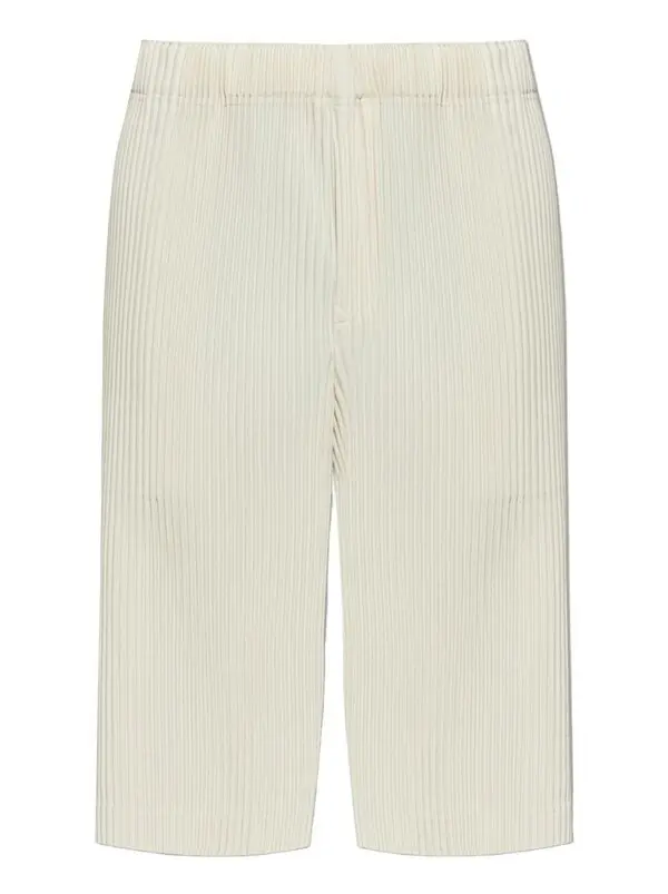 Issey Miyake Pleated Shorts - Cream