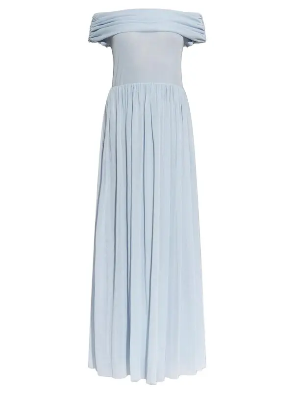 ROTATE BY BIRGER CHRISTENSEN Off-the-shoulder Maxi Dress - Blue