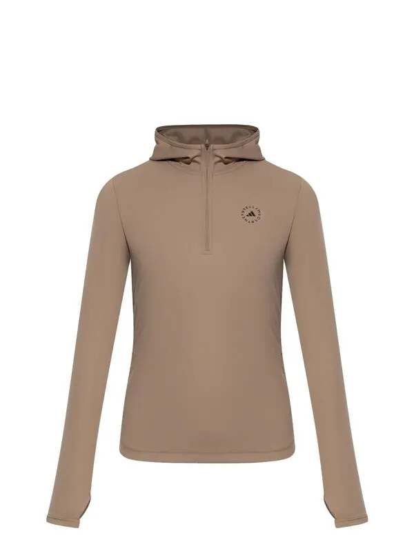 Adidas By Stella McCartney Long Sleeve Training Top - Beige
