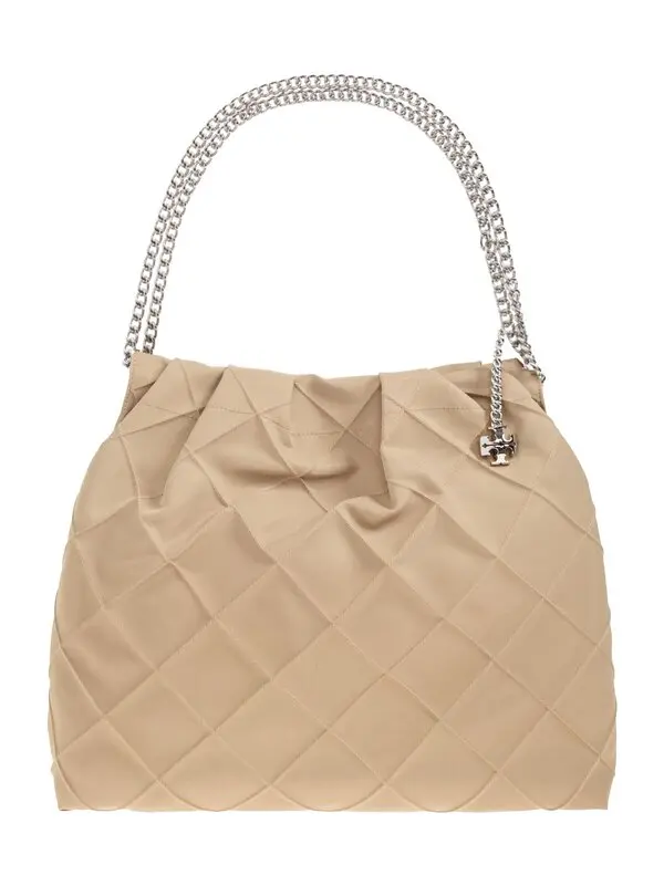Tory Burch Fleming Shoulder Bag - Beige