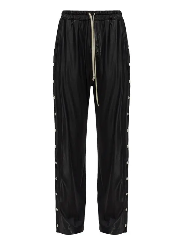 Rick Owens Satin Wide-leg Trousers - Black