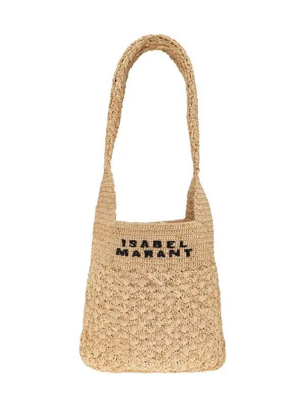 Isabel Marant Praia Small Raffia Bag - Beige