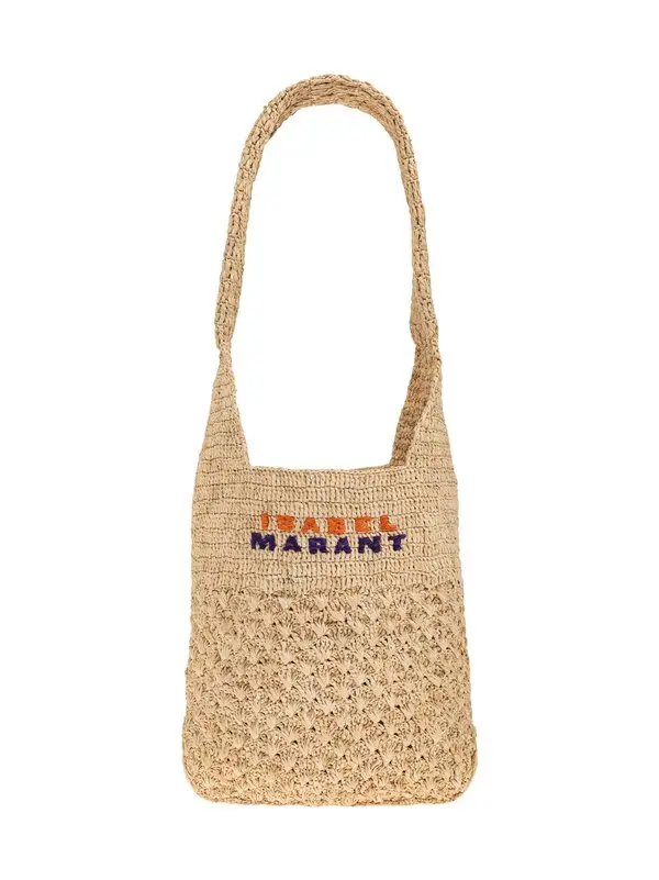 Isabel Marant Praia Small Raffia Bag - Beige