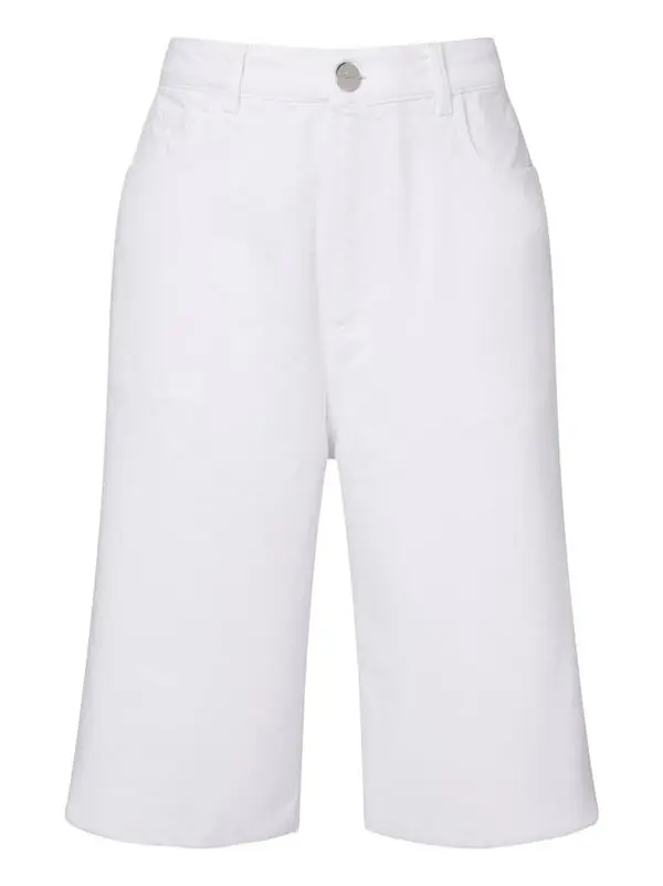 RÓHE Cotton Capri Jeans - White