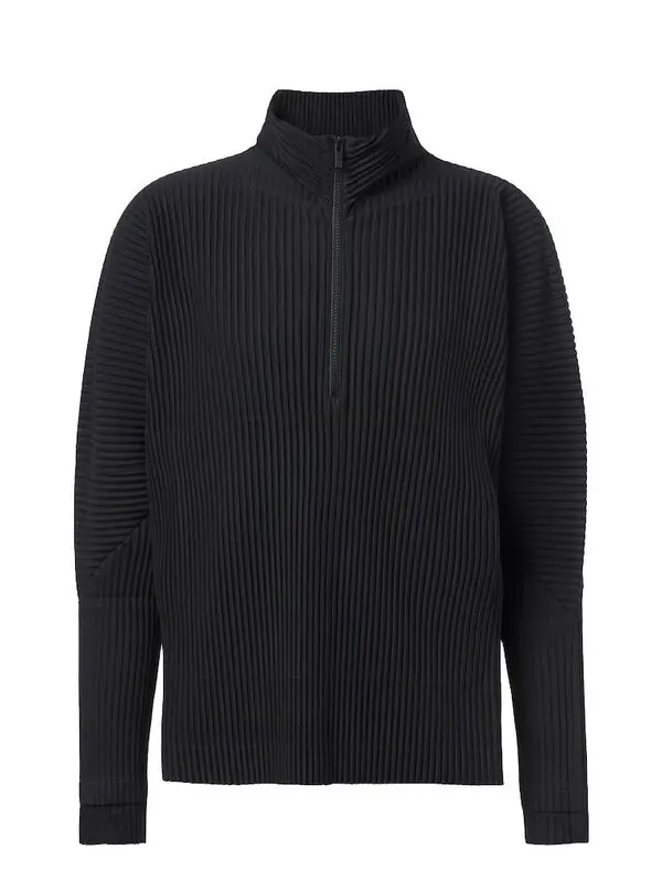 Issey Miyake Homme Plissé Monthly Colors: March Pleated Top - Black