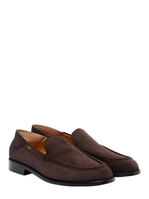 TOD'S Suede Loafers - Brown