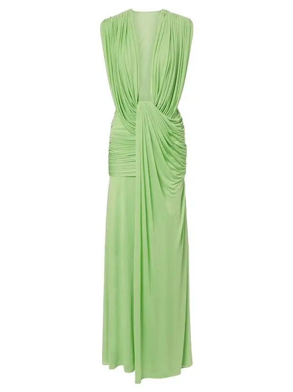 Christopher Esber Ripple Draped Jersey Gown - Green