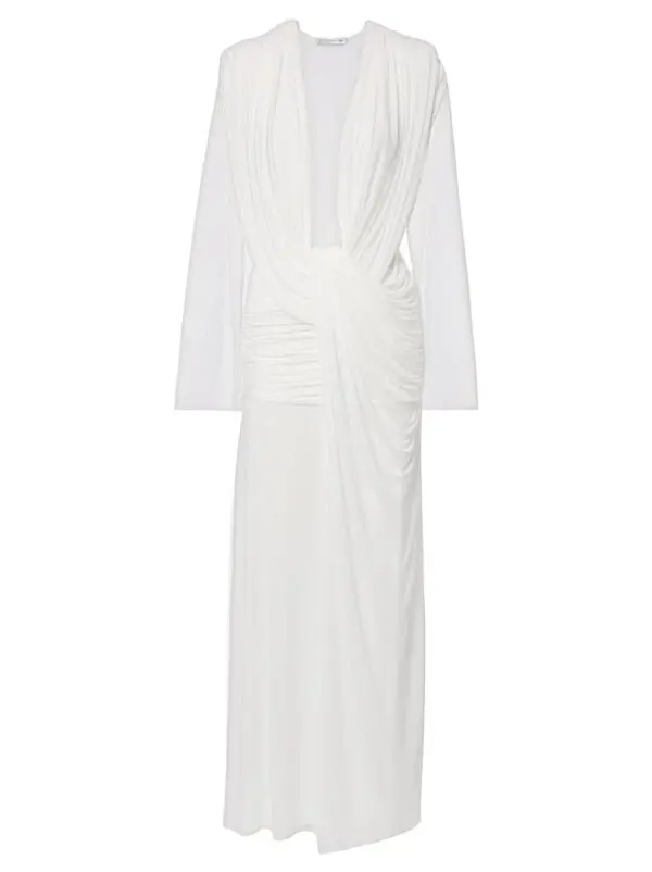 Christopher Esber Ripple Draped Gown - White
