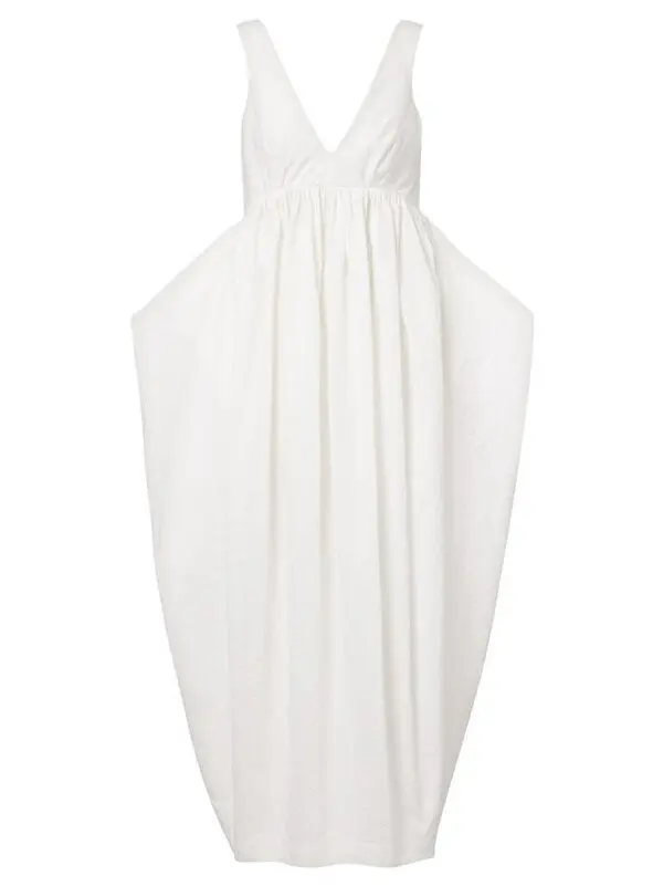 RÓHE Cotton-blend Maxi Dress - White