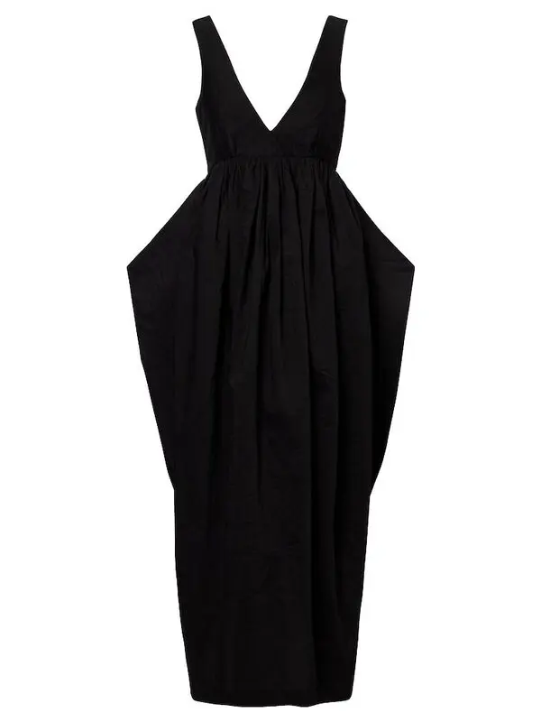 RÓHE Cotton-blend Maxi Dress - Black