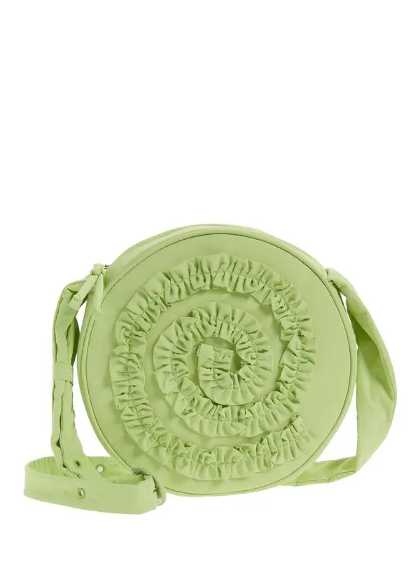 DAMSON MADDER Rae Recycled Polyester Circle Crossbody Bag - Green
