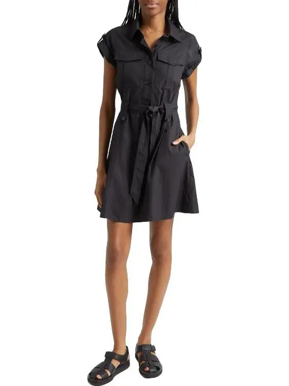 Derek Lam 10 Crosby Azora Poplin Shirtdress - Black
