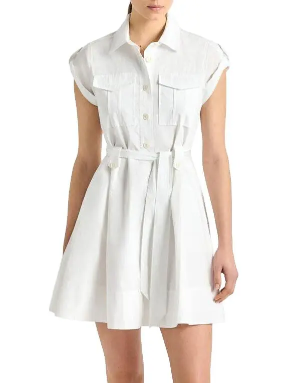 Derek Lam 10 Crosby Azora Poplin Shirtdress - White
