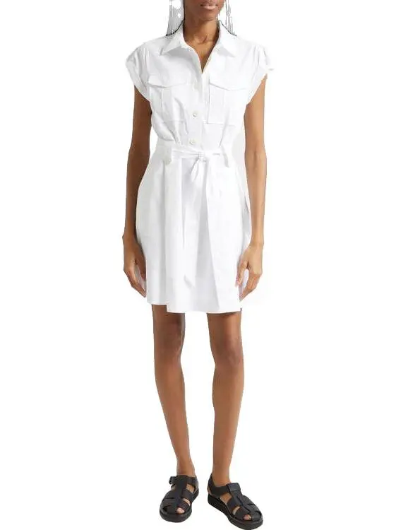 Derek Lam 10 Crosby Azora Poplin Shirtdress - White