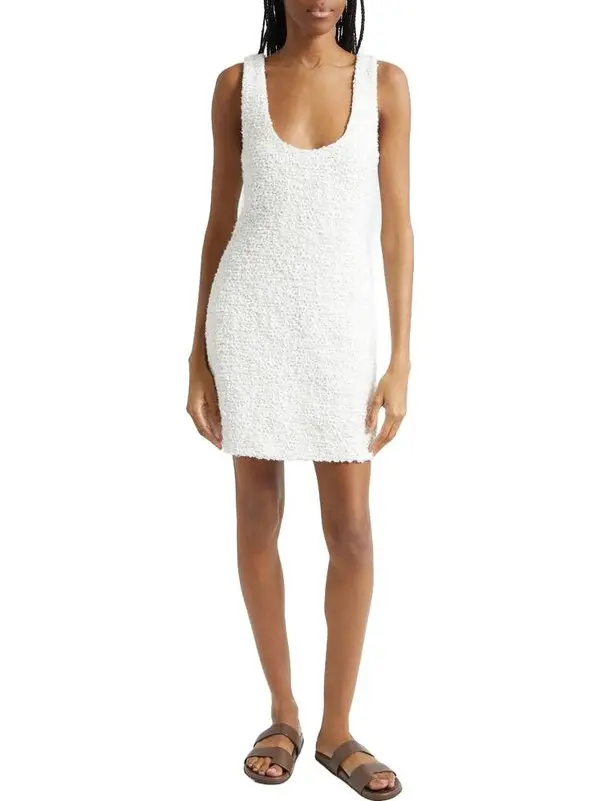 Derek Lam 10 Crosby Ailani Paillette Tank Mini Dress - Blanc De Blanc
