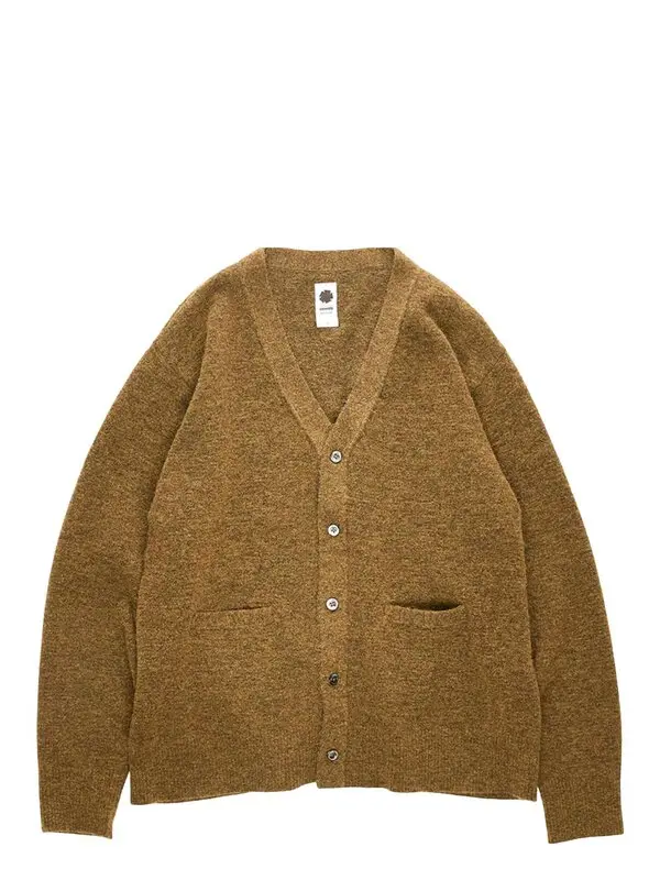 VOWELS Alpaca Blend Cardigan - Brown