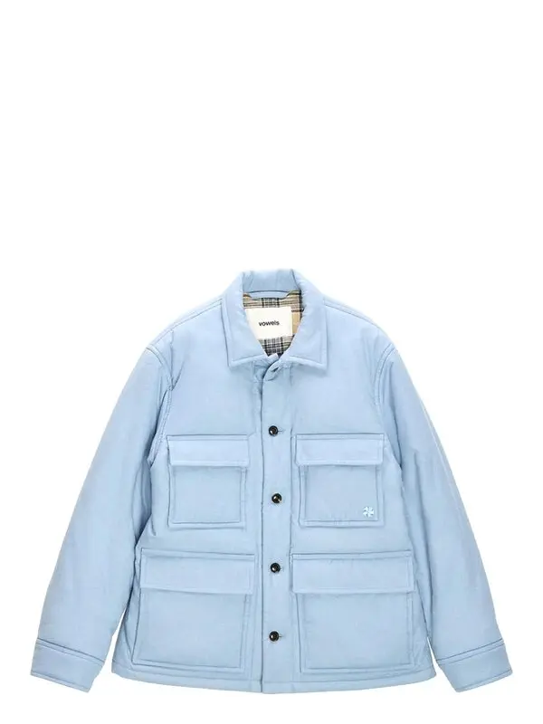VOWELS Cashmere Primaloft Chore Jacket - Light Blue