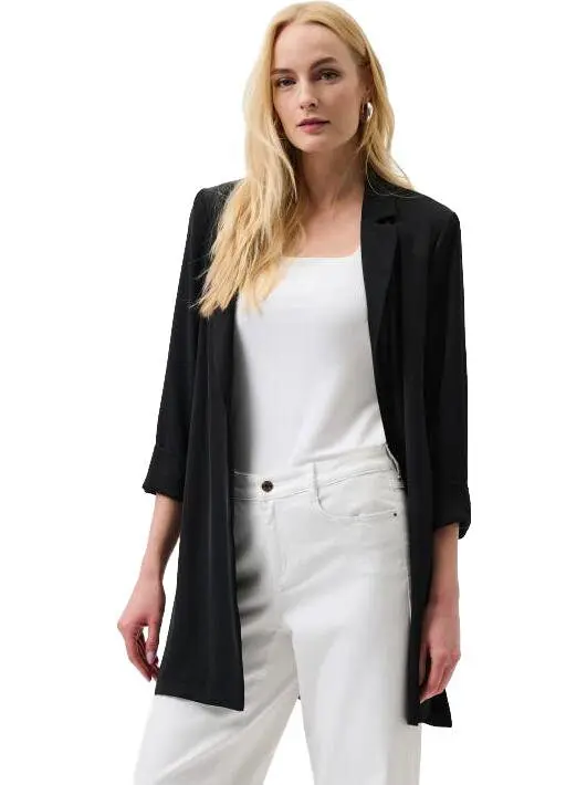 Joseph Ribkoff Classic Long Blazer - Black