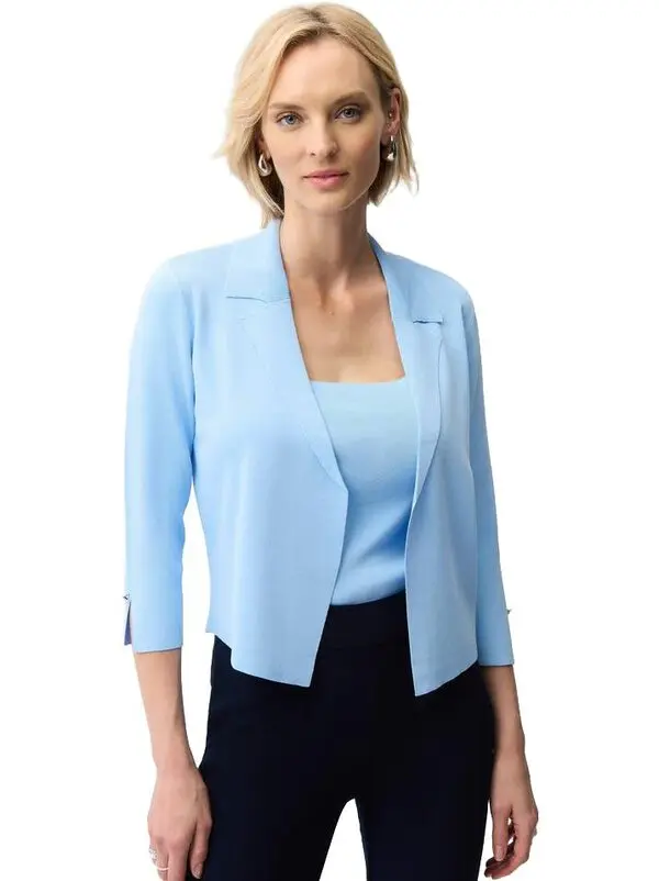 Joseph Ribkoff Viscose Blend Open-front Cardigan - Sky Blue