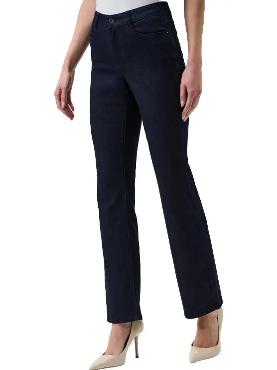 Joseph Ribkoff Classic Bootcut Stretch Jeans - Dark Denim Blue
