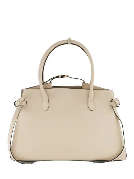 REE PROJECTS Large Bette Leather Tote - Beige