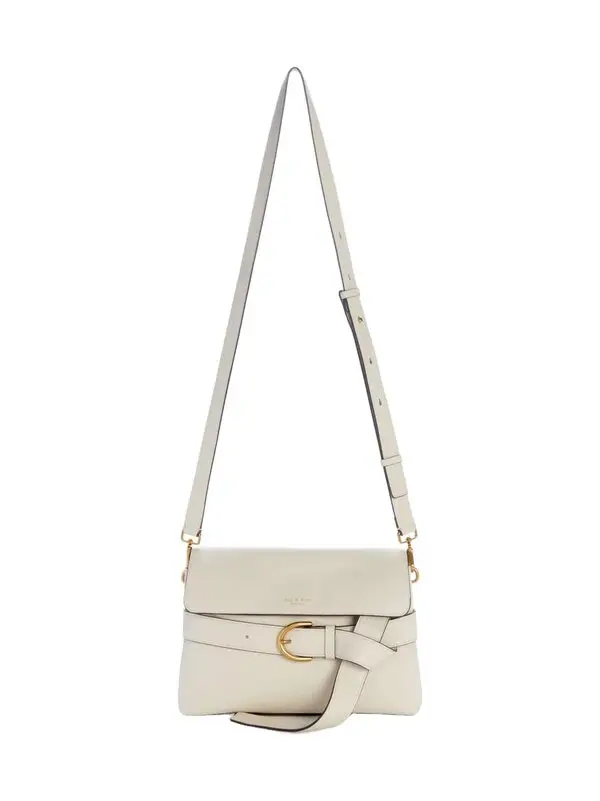Rag & Bone Lexington Flap Leather Crossbody Bag - Br