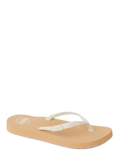 Reef Ginger Flip Flops - Cream/tan
