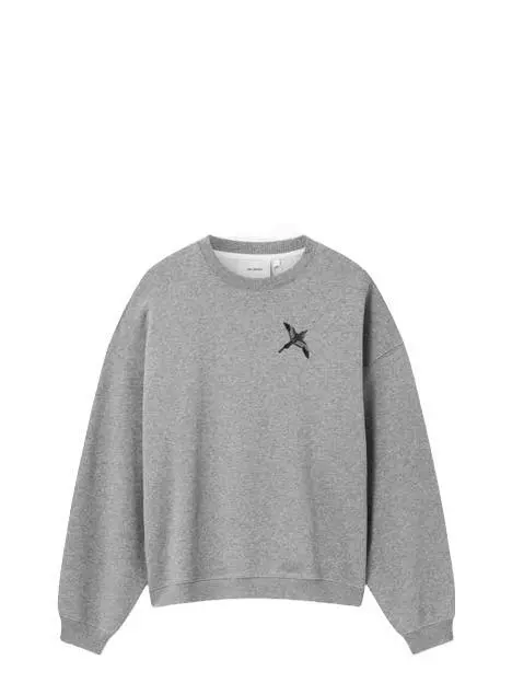 Axel Arigato Micro Bee Bird Sweatshirt - Grey Melange