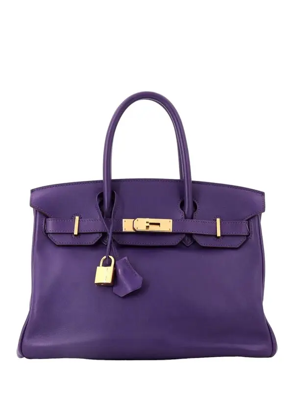 Hermès Birkin Handbag Purple Swift With Gold Hardware 30 - Ultraviolet