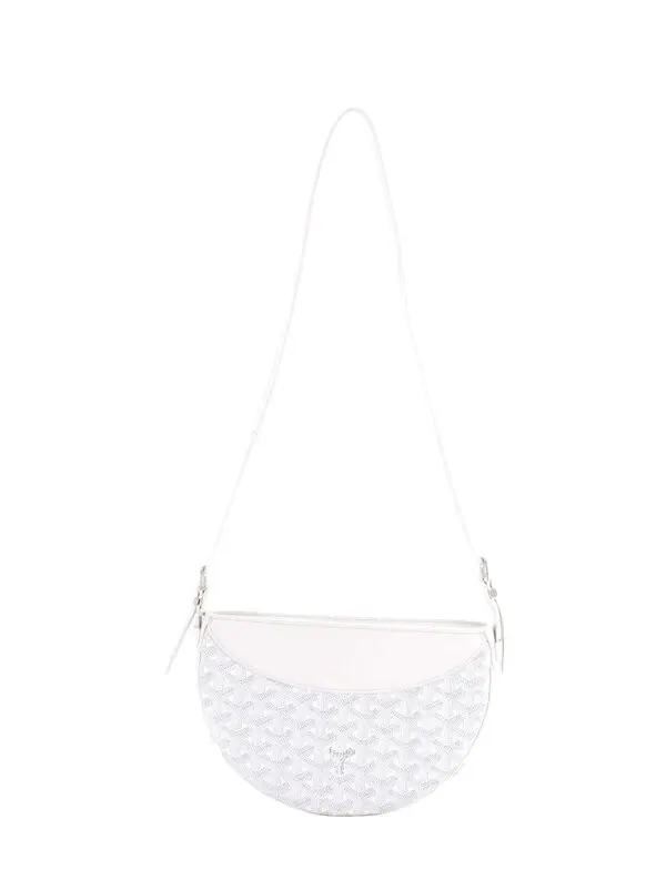 Goyard Hirondelle Shoulder Bag Coated Canvas And Leather - White