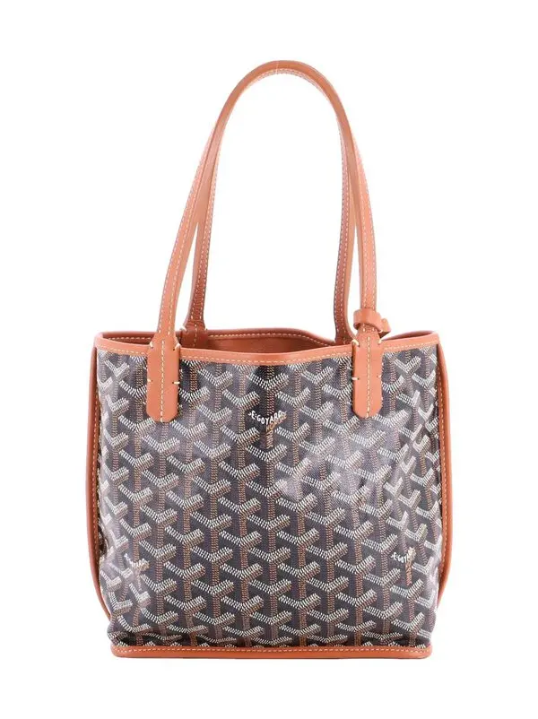 Goyard Anjou Reversible Tote Coated Canvas Mini - Brown