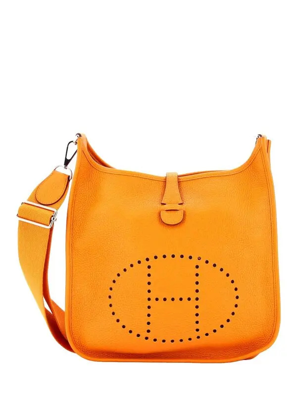 Hermès Evelyne Bag Gen Iii Clemence Pm - Abricot