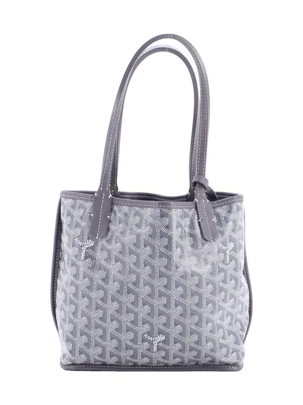 Goyard Anjou Reversible Mini Tote Coated Canvas - Gray