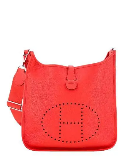 Hermès Evelyne Bag Gen Iii Clemence Pm - Red