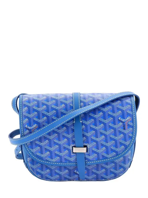 Goyard Belvedere Ii Messenger Bag Coated Canvas Pm - Blue