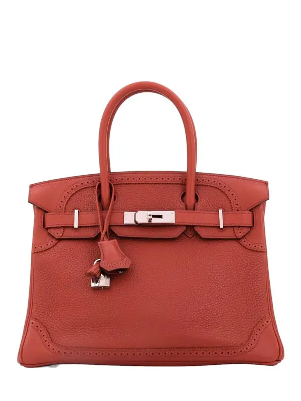 Hermès Birkin Ghillies Bag 30 - Brique