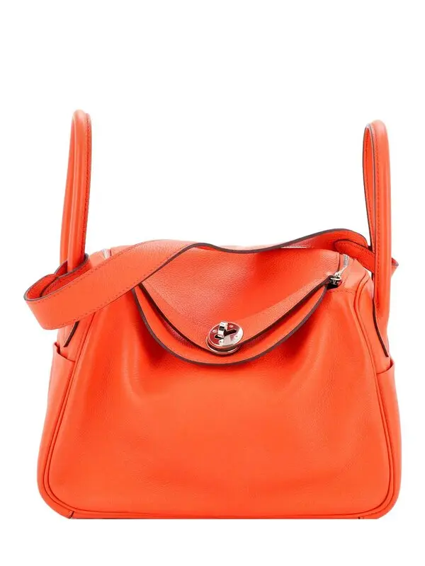 Hermès Lindy Evercolor 26 Handbag - Orange Poppy