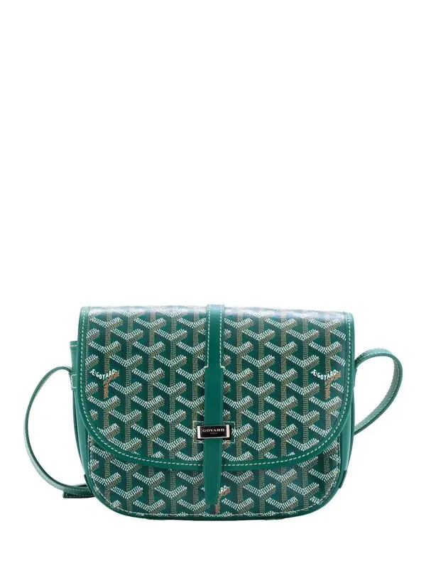 Goyard Belvedere Ii Messenger Bag Coated Canvas Pm - Green