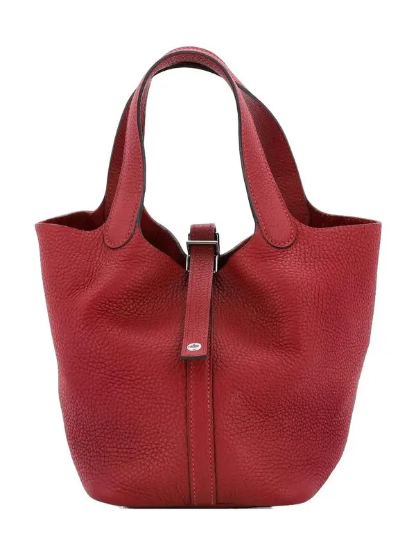 Hermès Picotin Lock Bag Clemence Pm - Rouge H