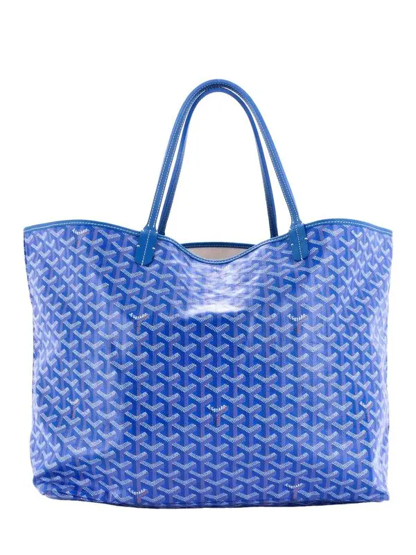 Goyard Saint Louis Gm Tote Coated Canvas - Blue