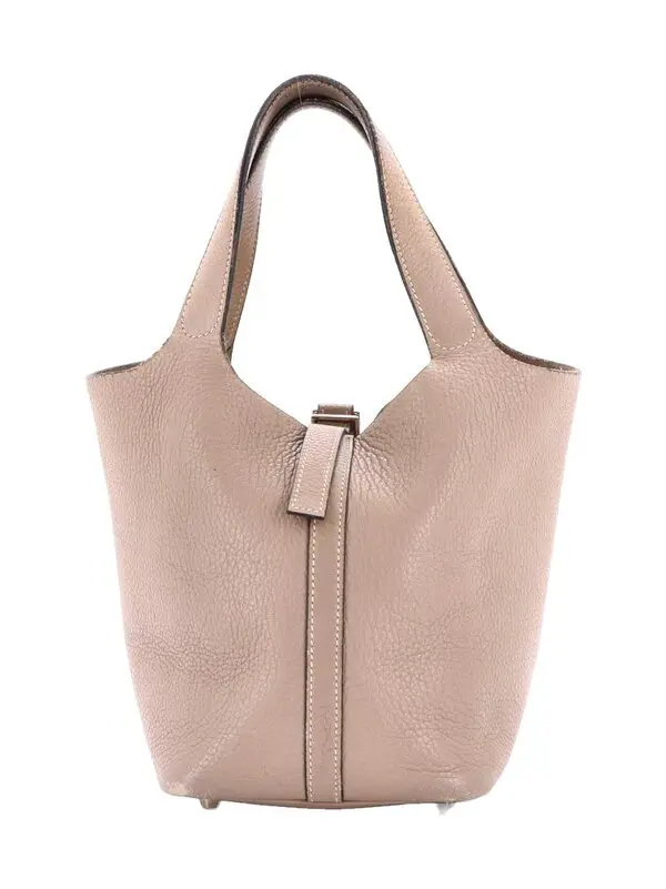 Hermès Picotin Bag Clemence Pm - Gris Tourterelle